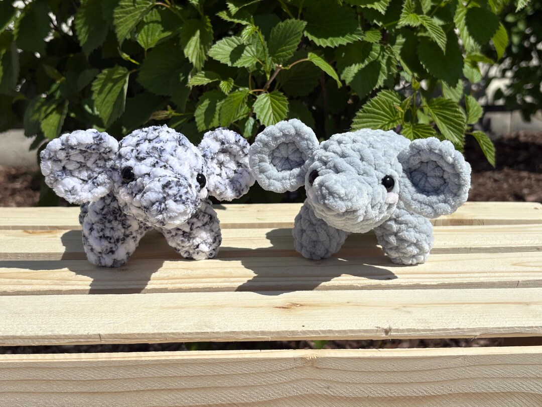 Crochet Baby Elephant Plushie, Elephant Stuffy, Baby Shower Gift ...
