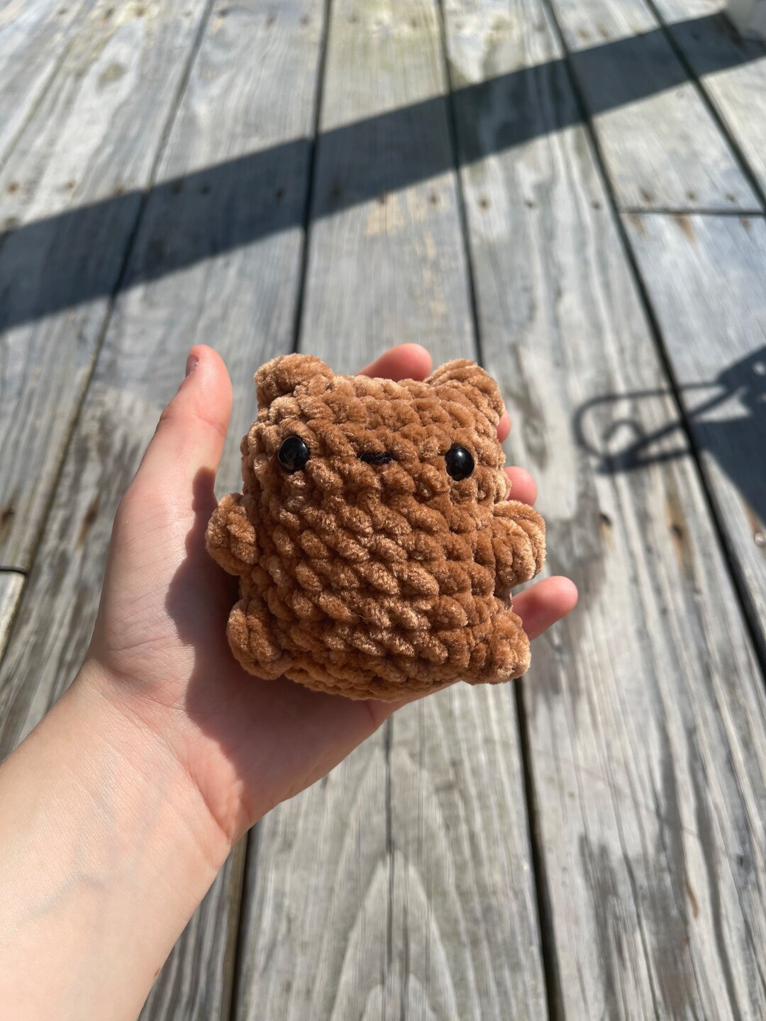 Mini Crochet Bear Cute Stress Toy Amigurumi Baby Bear - Etsy