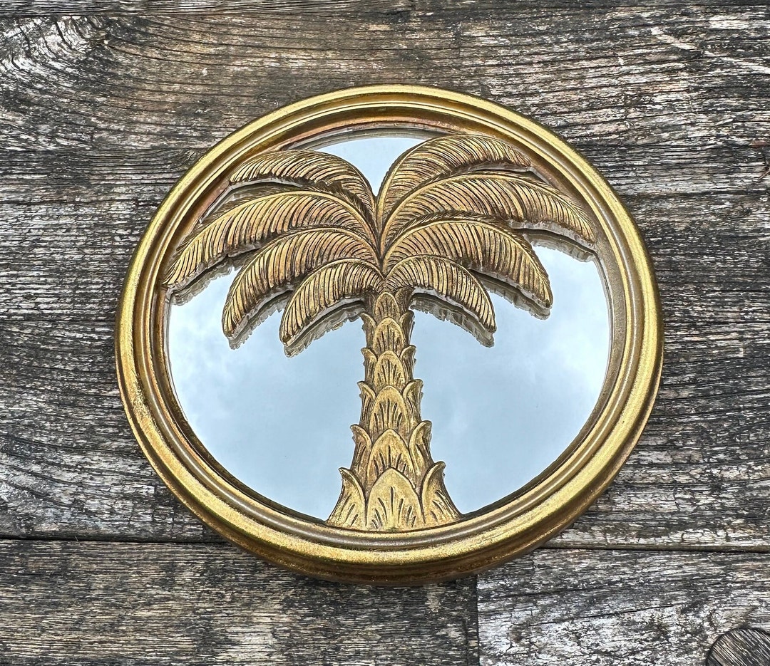 Palm Tree Mirror Diameter 24 Cm - Etsy