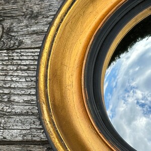 Napoleon III Style Mirror, Copper-plated Gold With Witch's Eye, Diam 26 ...