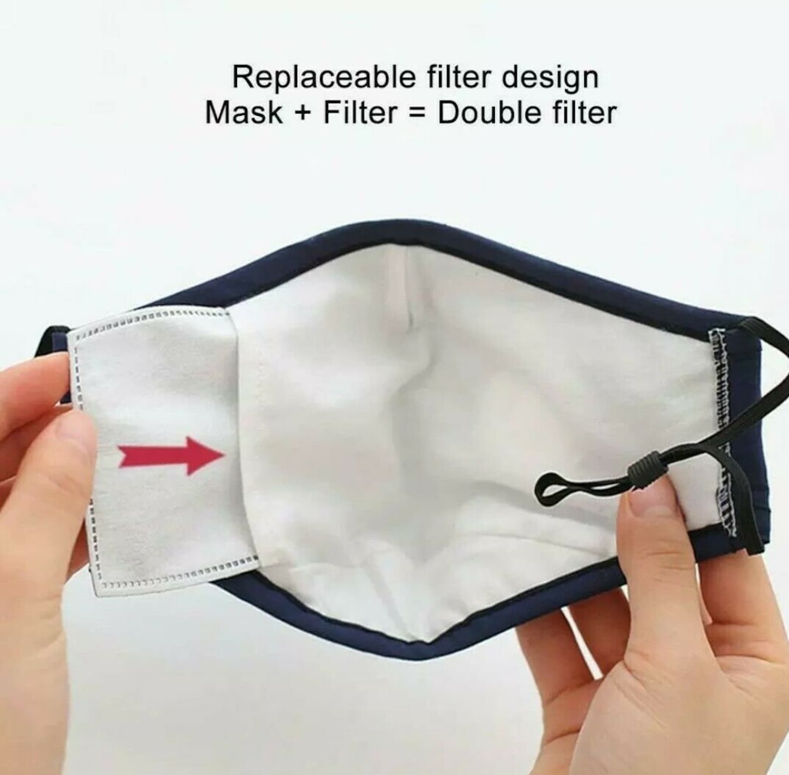 Adult Face Mask Reusable Washable Respiratory Valve With Replaceable ...