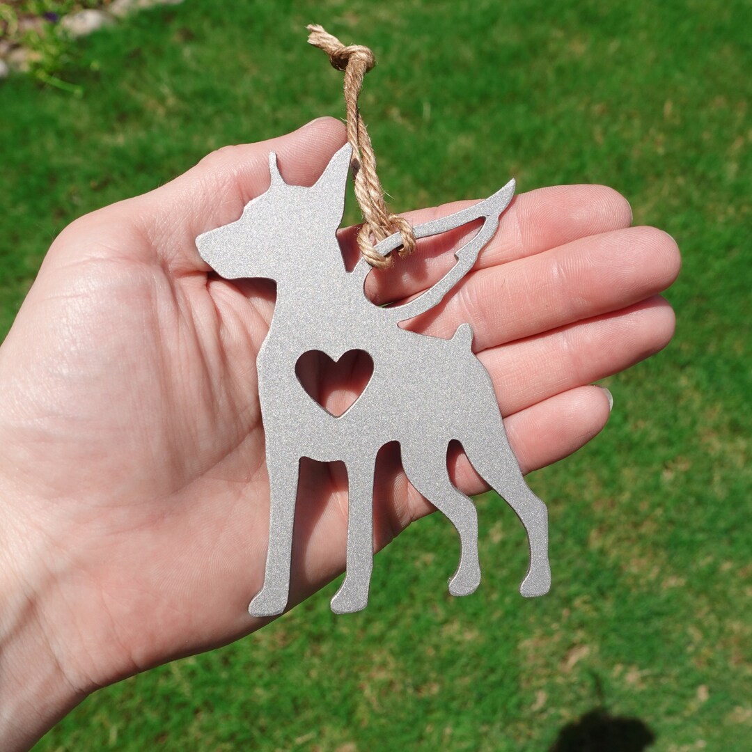 Doberman Pinscher Pet Memorial Ornament 2 Angel Wings Pet Loss Gift Dog ...