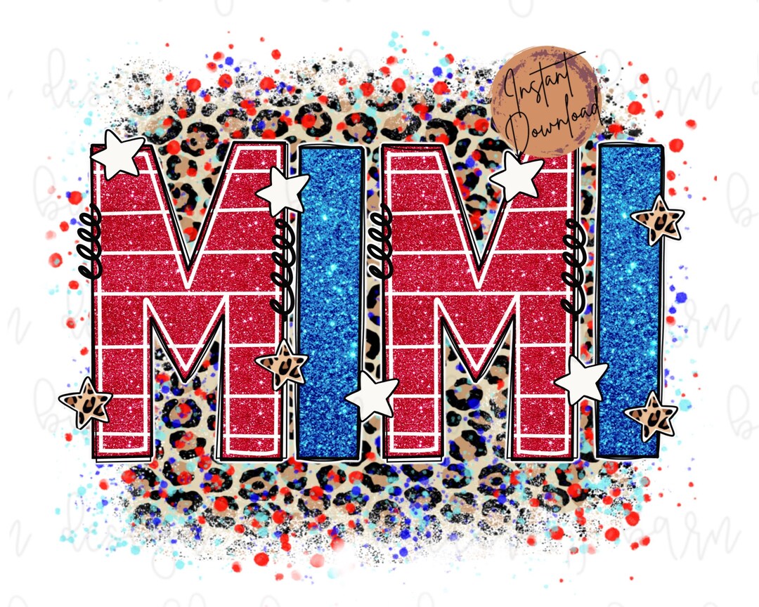 Mimi Patriotic PNG | America | Sublimation Design Download | Patriotic ...