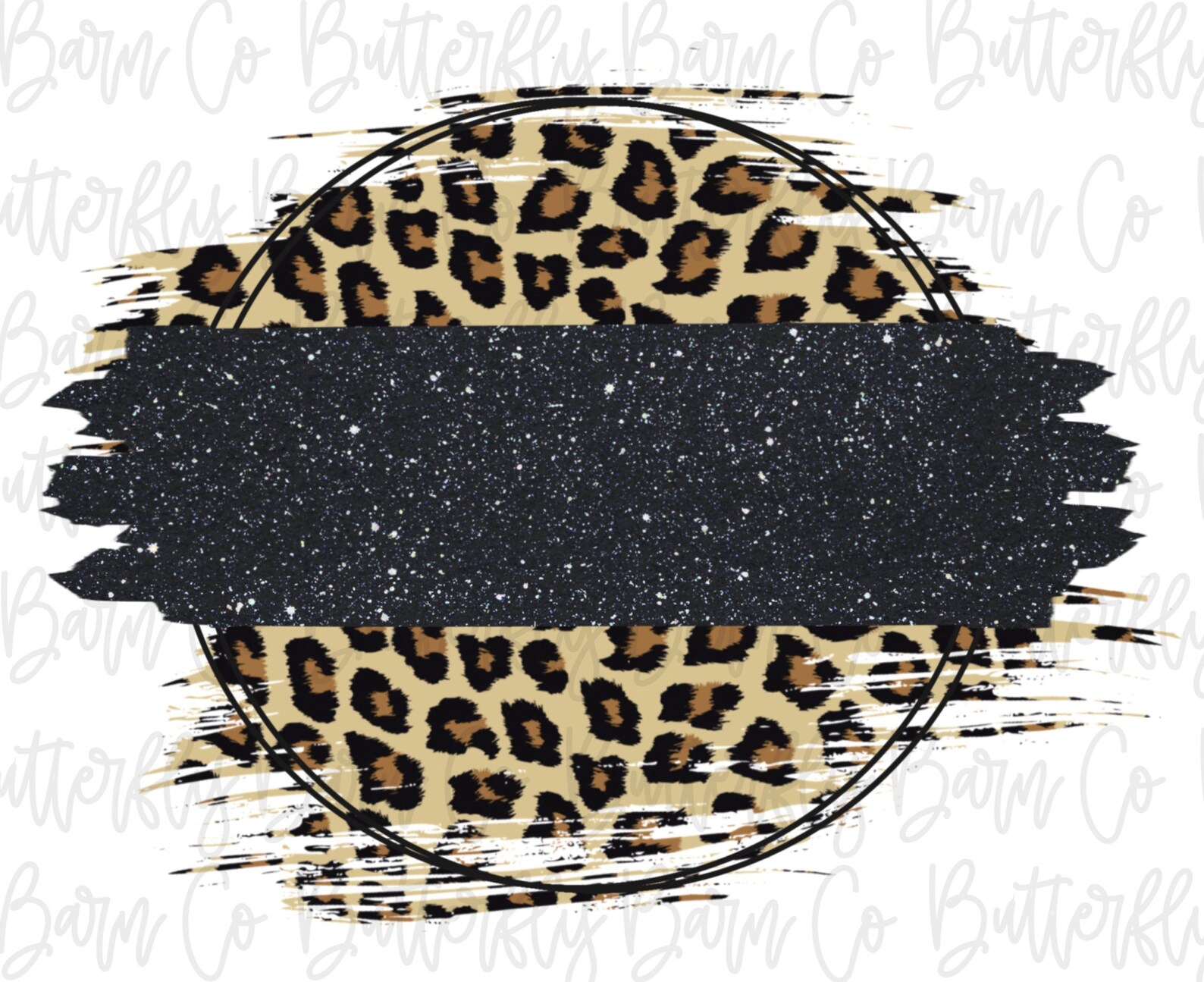Glitter Leopard Background PNG Circle PNG Digital - Etsy