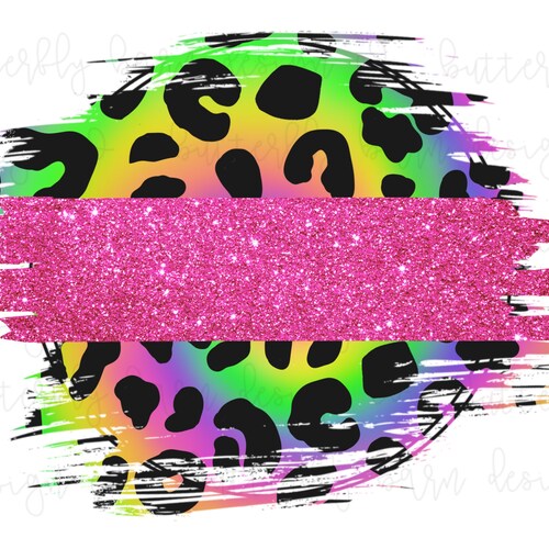 Distressed Leopard Background PNG Circle PNG Digital - Etsy