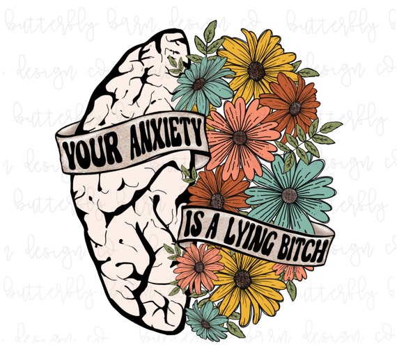 Anxiety PNG Digital Design Download Mental Health Png - Etsy