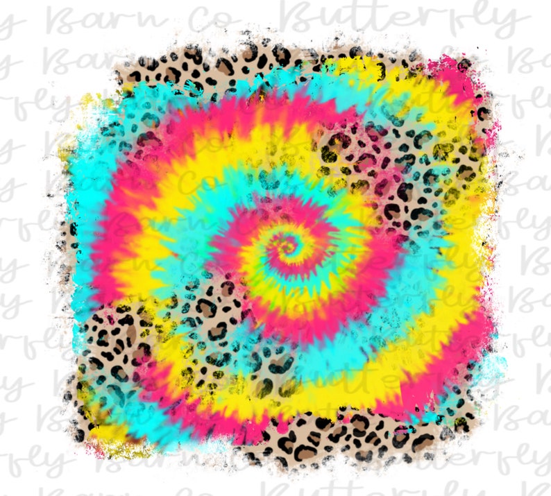Colorful Leopard Background PNG Download Summer - Etsy