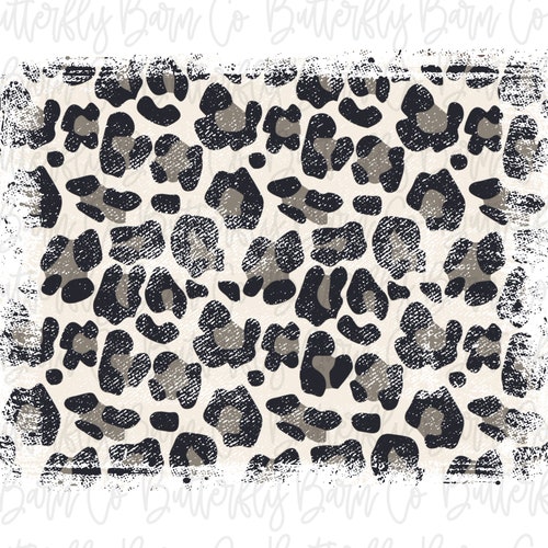 Distressed Leopard Background PNG Circle PNG Digital - Etsy