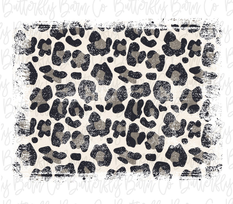 Distressed Leopard Background PNG Circle PNG Digital - Etsy