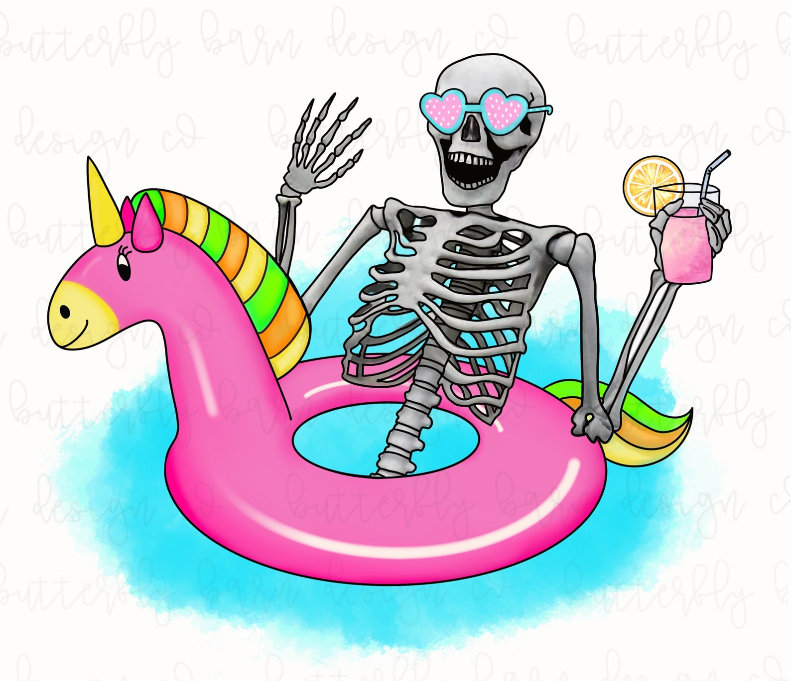 Summer PNG Instant Download Sublimation Skeleton Png - Etsy