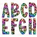 Doodle Letters PNG | Alphabet Letters | Sublimation Png | Rainbow ...