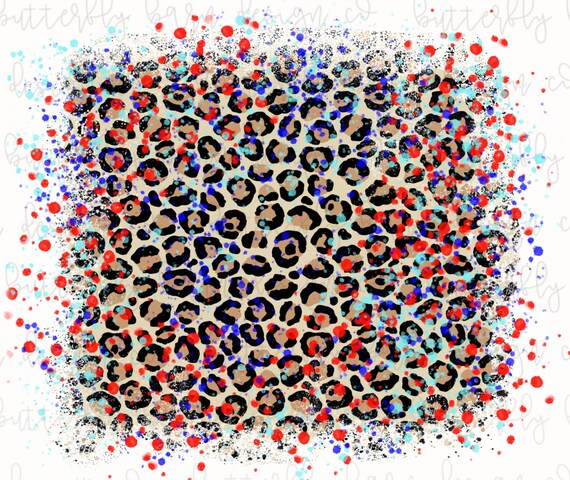 Distressed Leopard Background PNG Patriotic PNG Digital - Etsy
