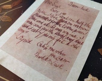 Jack the Ripper From Hell Letter Aged Reproduction Art Print | Etsy