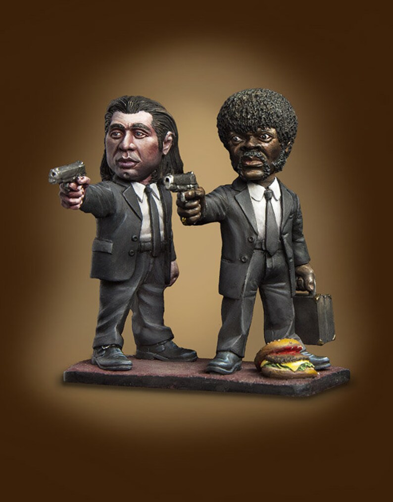 54 mm miniatures Caricature Pulp Fiction resin kit | Etsy