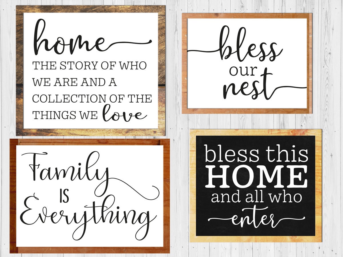 Rustic Farmhouse Sign SVG Bundle. Farmhouse Quotes Svg Bundle. | Etsy