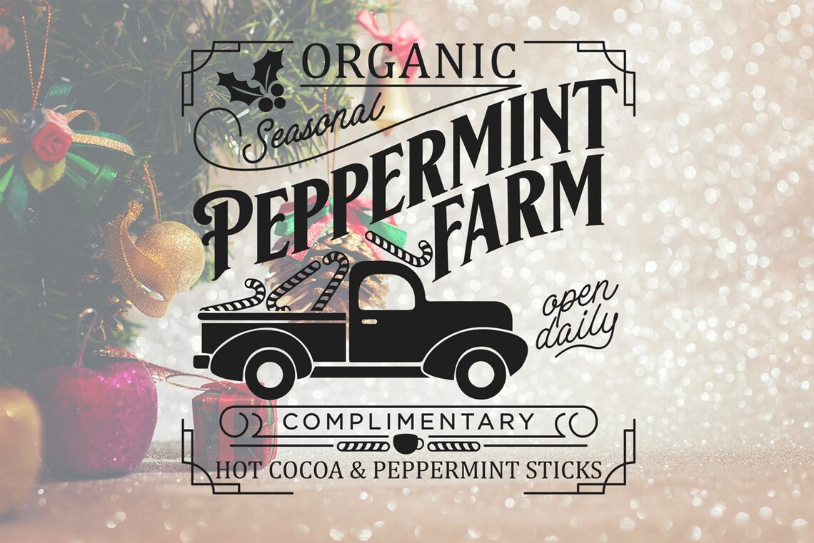 Candy Canes Svg. Peppermint Farm Svg. Christmas Svg Cut File. Holiday ...