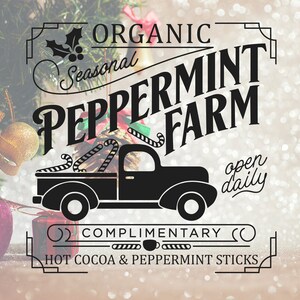 Candy Canes Svg. Peppermint Farm Svg. Christmas Svg Cut File. Holiday ...