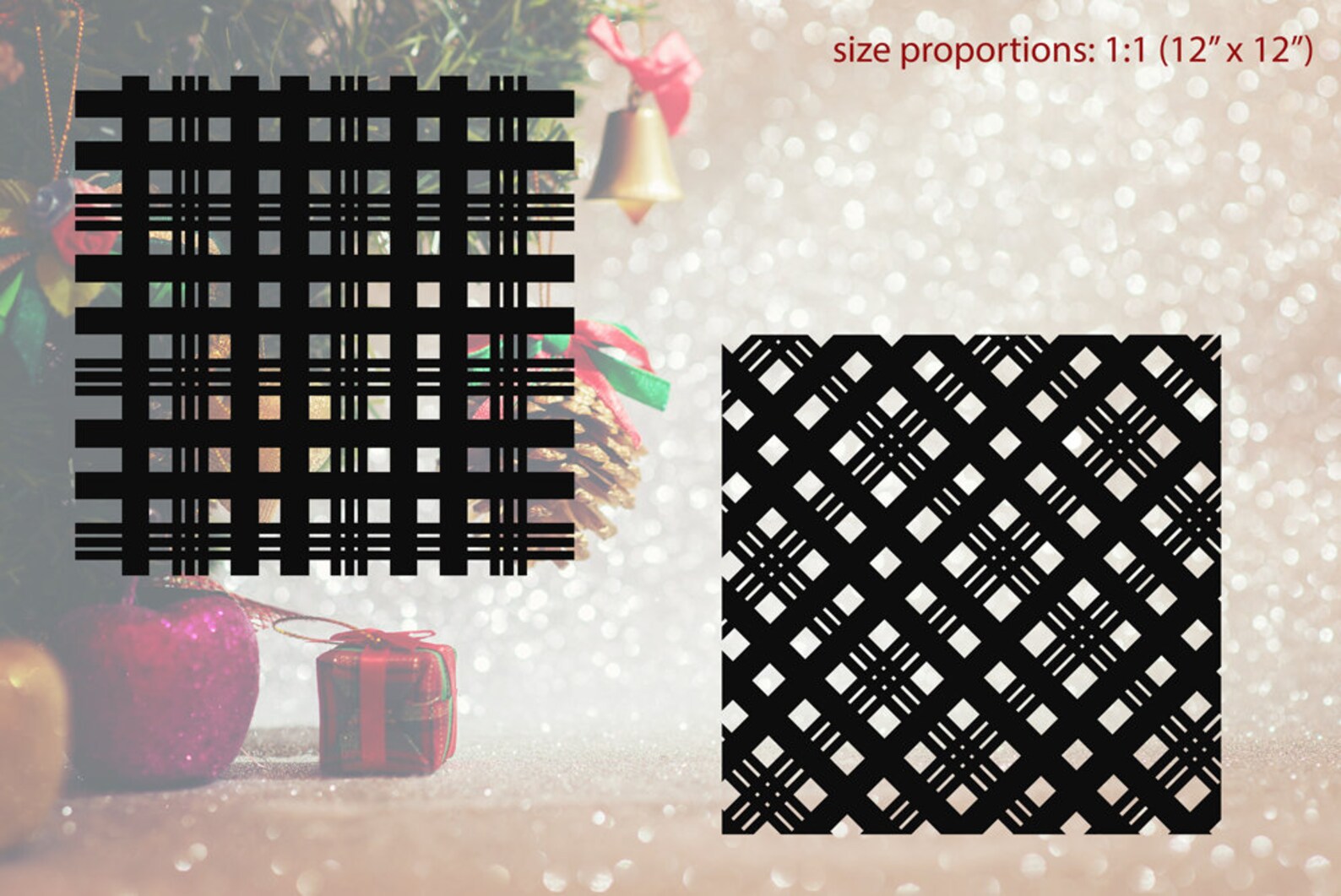 Tartan Pattern Svg. Christmas Pattern Svg Cut File. Farmhouse | Etsy