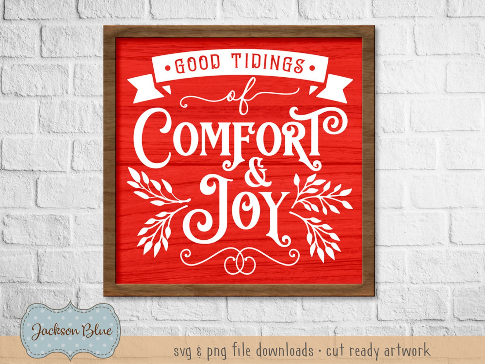 Good Tidings of Comfort and Joy Svg. Christmas Svg Cut File. - Etsy