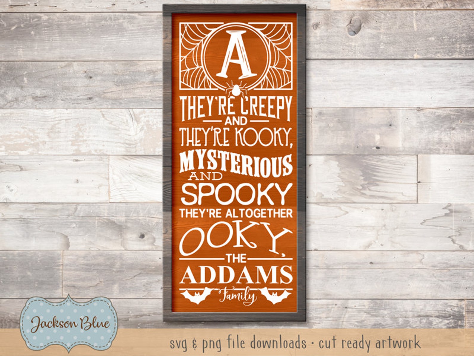 Aadams Family SVG Download. Halloween Family Sign Design Svg. Fun ...