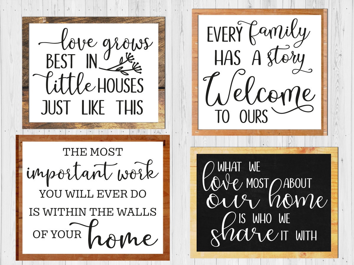 Rustic Farmhouse Sign SVG Bundle. Farmhouse quotes svg | Etsy