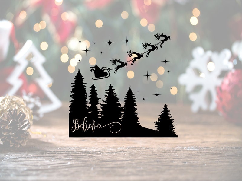 Believe in the Magic Christmas Svg. Christmas Svg Cut File. - Etsy