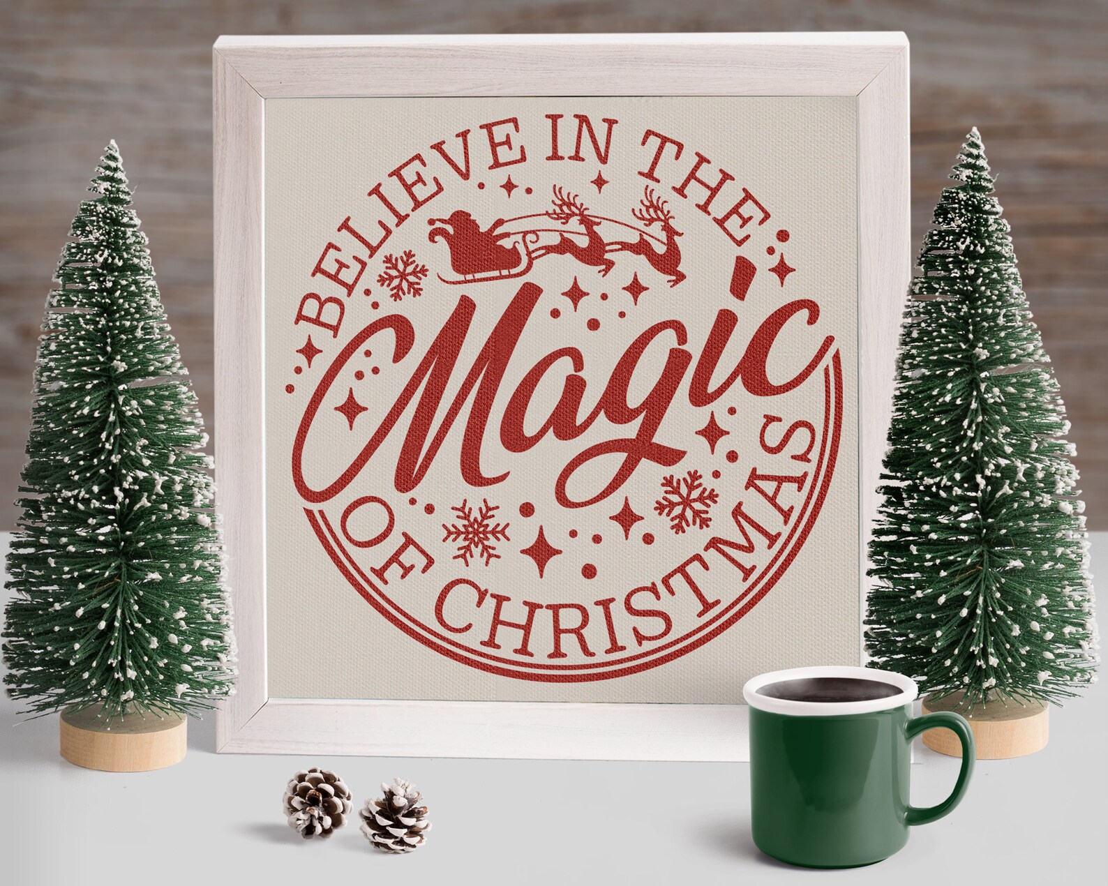 Believe in the Magic of Christmas Svg. Rustic Christmas Svg - Etsy