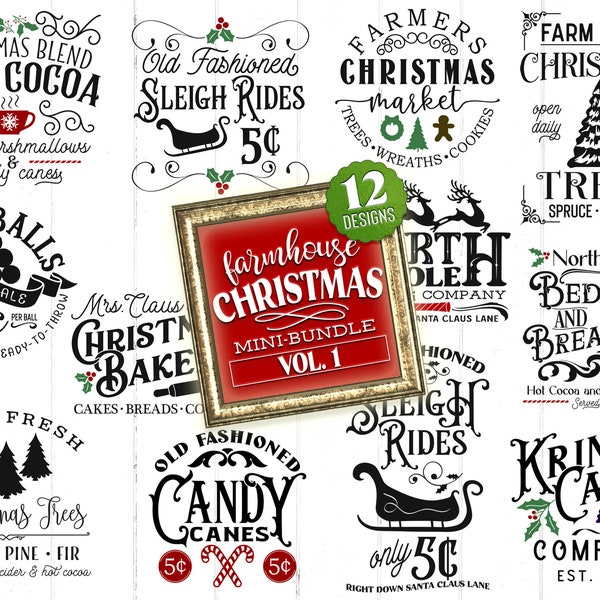 Christmas Svg Files - Etsy
