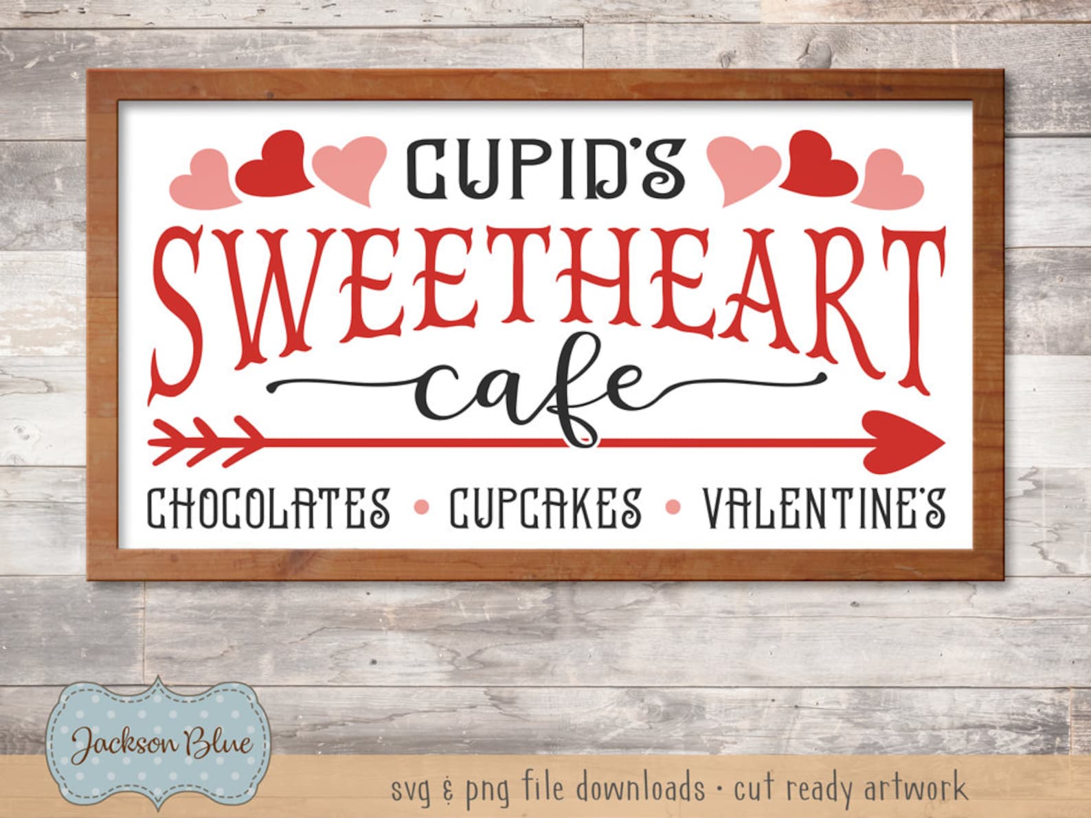 Cupids Sweetheart Cafe SVG Cut File. Rustic Valentines Day - Etsy