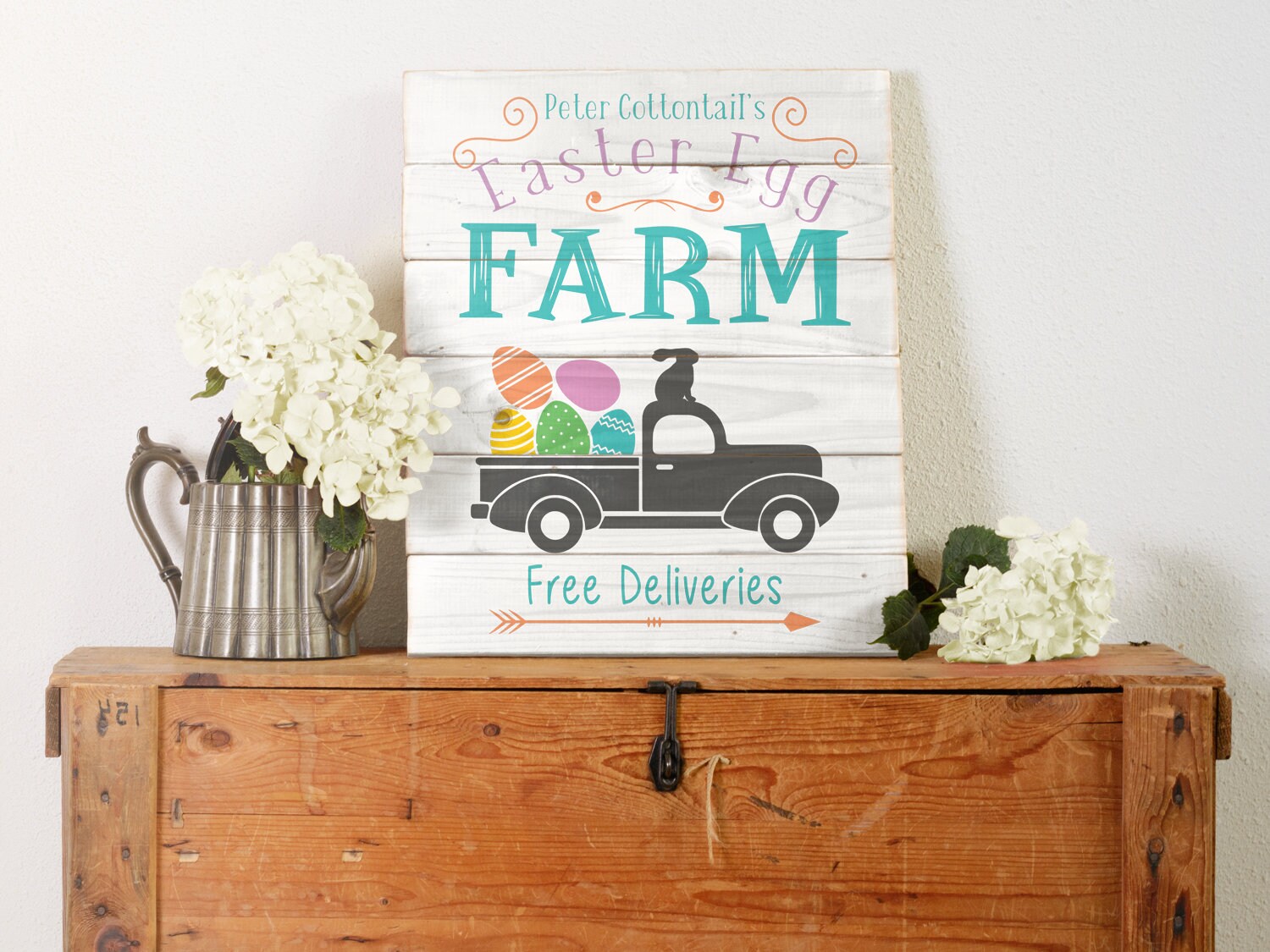 Easter Egg Farm Svg. Spring Time Svg Clipart. Rustic Easter Sign Design ...