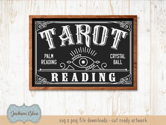 Tarot Card Reading SVG Download. Halloween Sign Design Svg. - Etsy