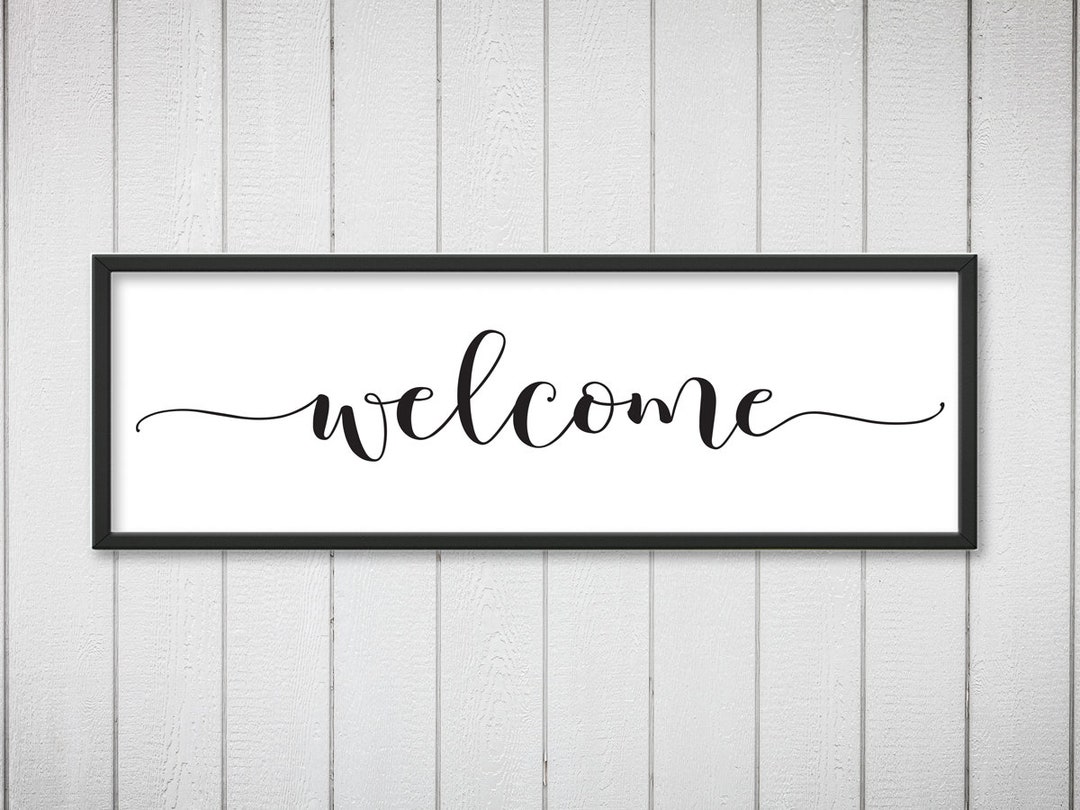 Welcome Svg Cut File. Farmhouse Decor Svg File. Welcome Sign Design Svg ...