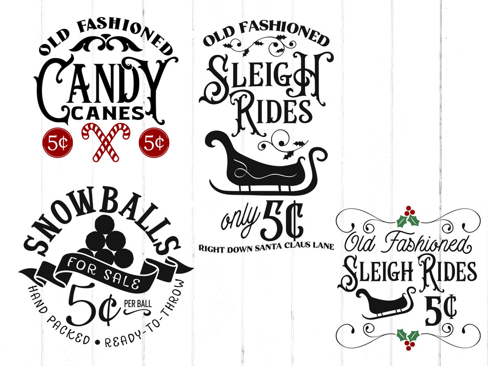 Farmhouse Christmas SVG Bundle Svg. Rustic Christmas Svg Cut Files ...