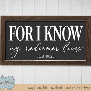 My Redeemer Lives Svg Cut File. Rustic Easter Sign Svg. Christ Has ...
