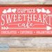 Cupids Sweetheart Cafe SVG Cut File. Rustic Valentines Day Sign Design ...