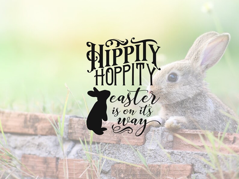 Hippity Hoppity Svg Cut File. Easter is on It's Way Svg | Etsy