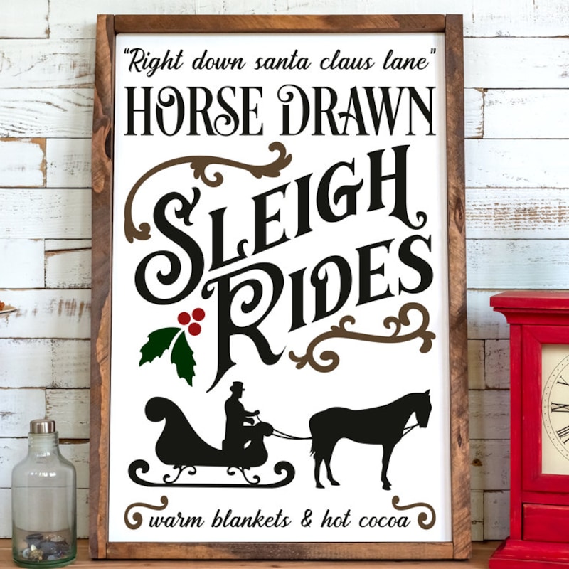 Sleigh Ride Svg - Etsy