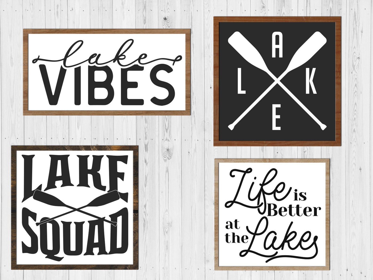 Rustic Lake Life Sign SVG Bundle. Lake Quotes Svg Bundle. at the Lake ...