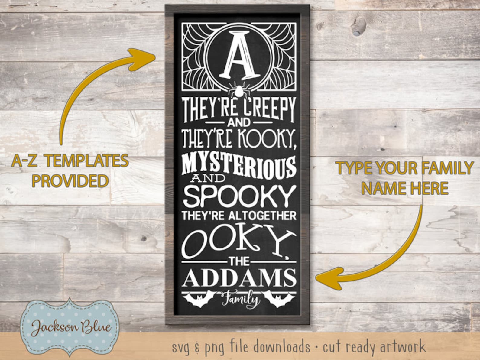 Aadams Family SVG Download. Halloween Family Sign Design Svg. Fun ...