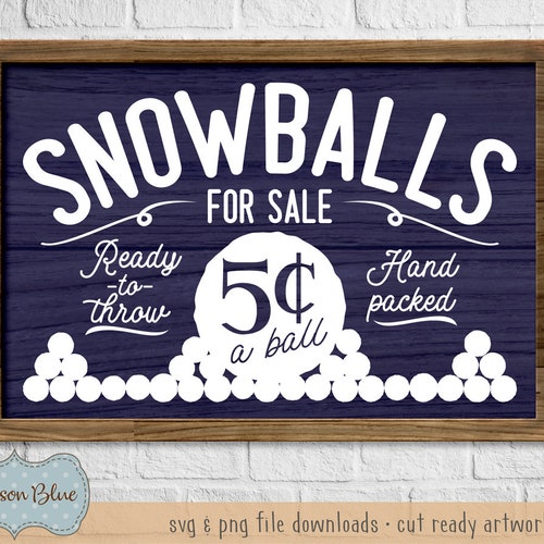 Snowballs for Sale Christmas Svg. Christmas Svg Cut File. - Etsy
