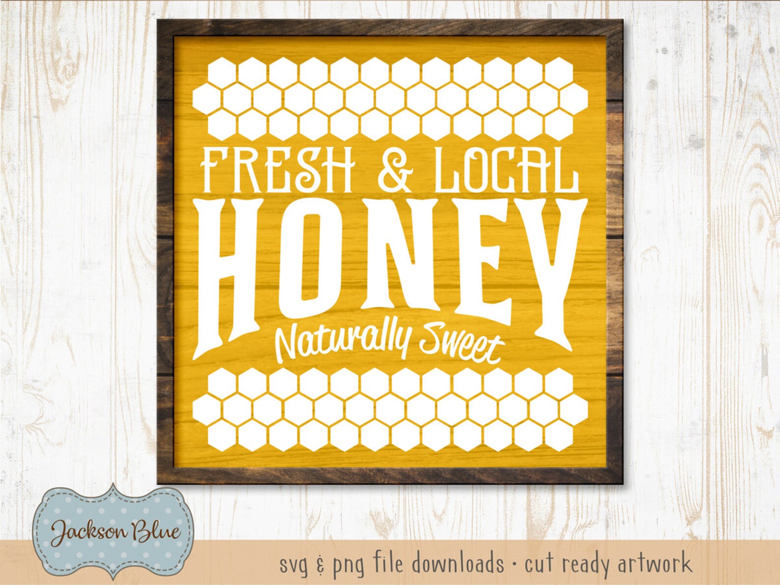 Fresh and Local Honey Svg. Farmhouse Honey Sign Design Svg. - Etsy