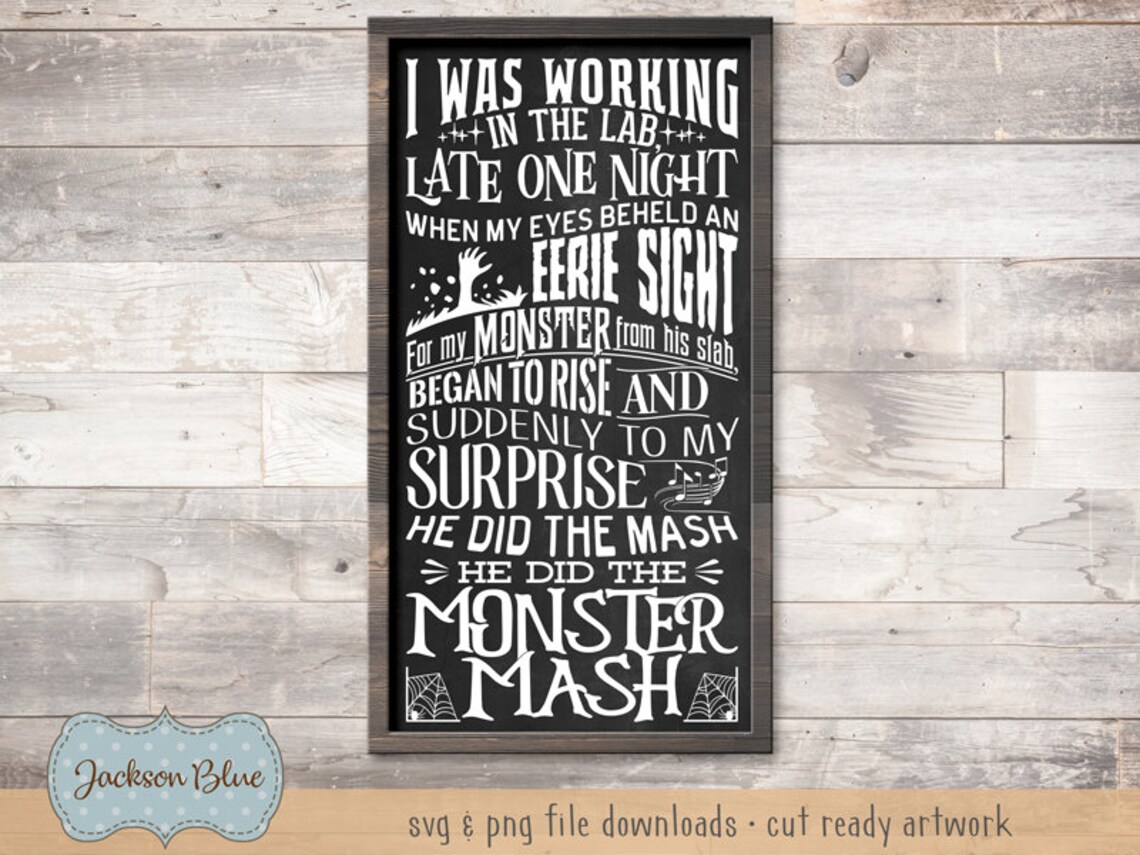 Monster Mash SVG Download. Halloween Monster Mash Sign Design Svg. Fun ...