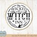 Wicked Witch Inn SVG Download. Halloween Circle Sign Design | Etsy