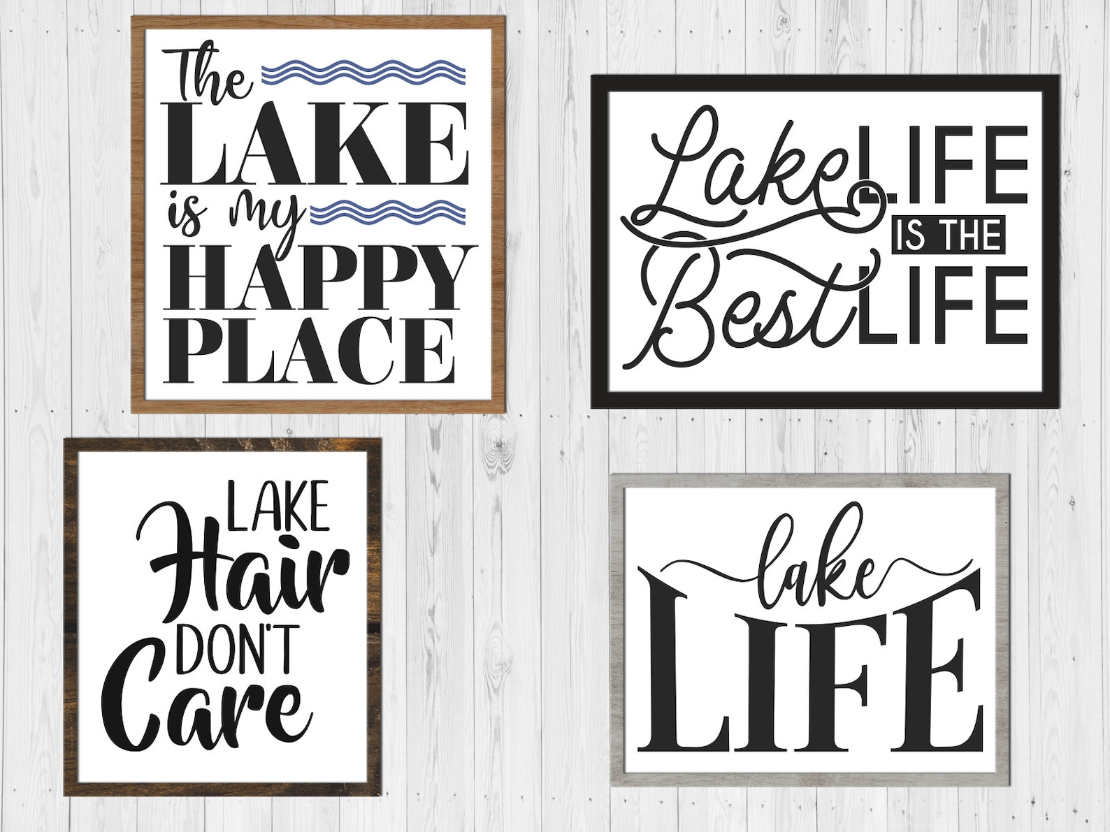 Rustic Lake Life Sign SVG Bundle. Lake Quotes Svg Bundle. at the Lake ...
