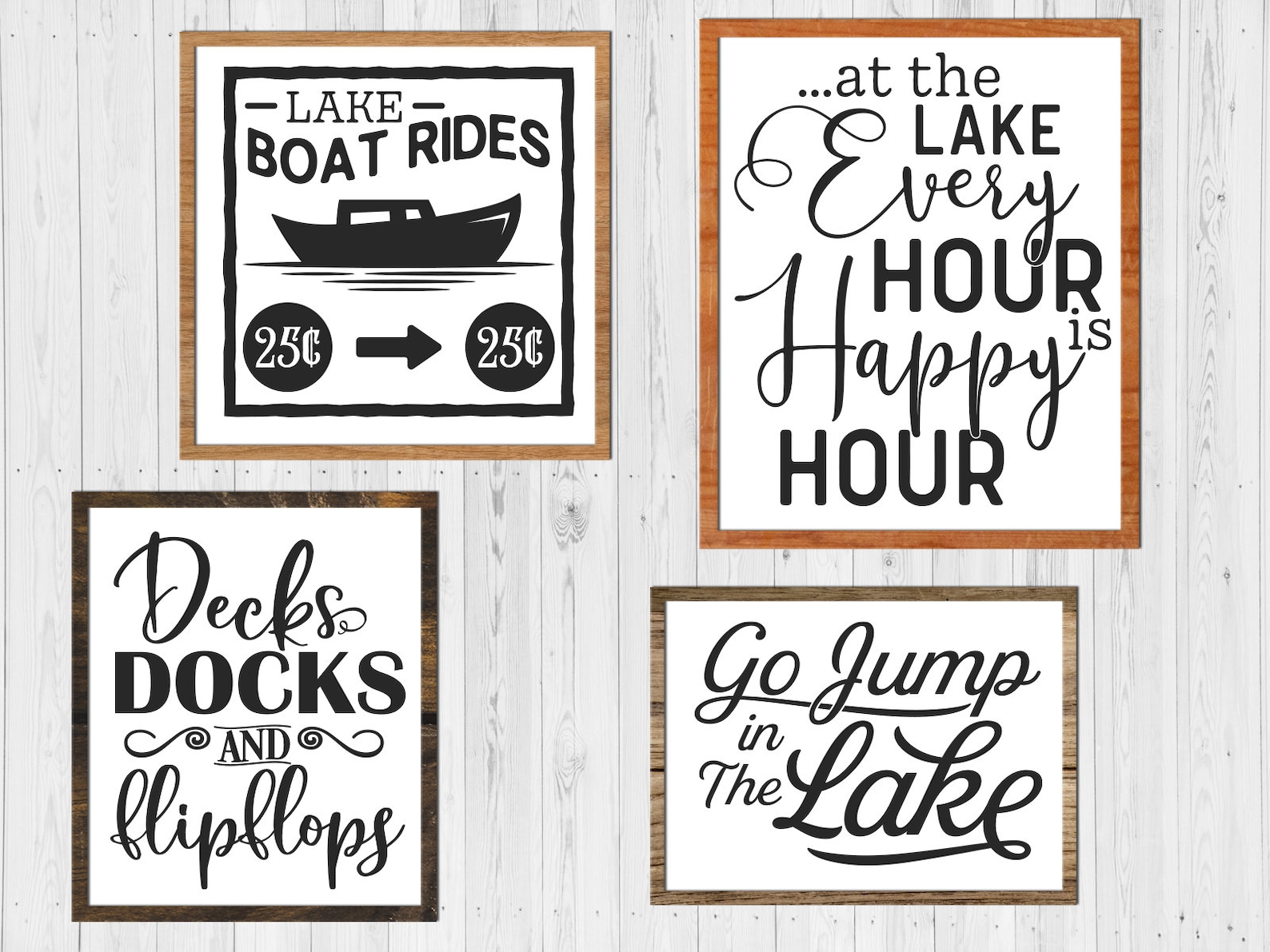 Rustic Lake Life Sign SVG Bundle. Lake Quotes Svg Bundle. at the Lake ...