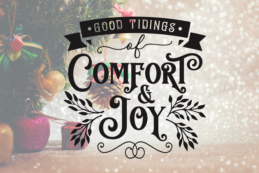 Good Tidings of Comfort and Joy Svg. Christmas Svg Cut File. | Etsy