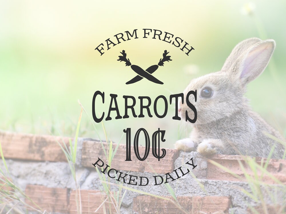 Farm Fresh Carrots Svg Cut File. Carrot Patch Svg. Rustic - Etsy