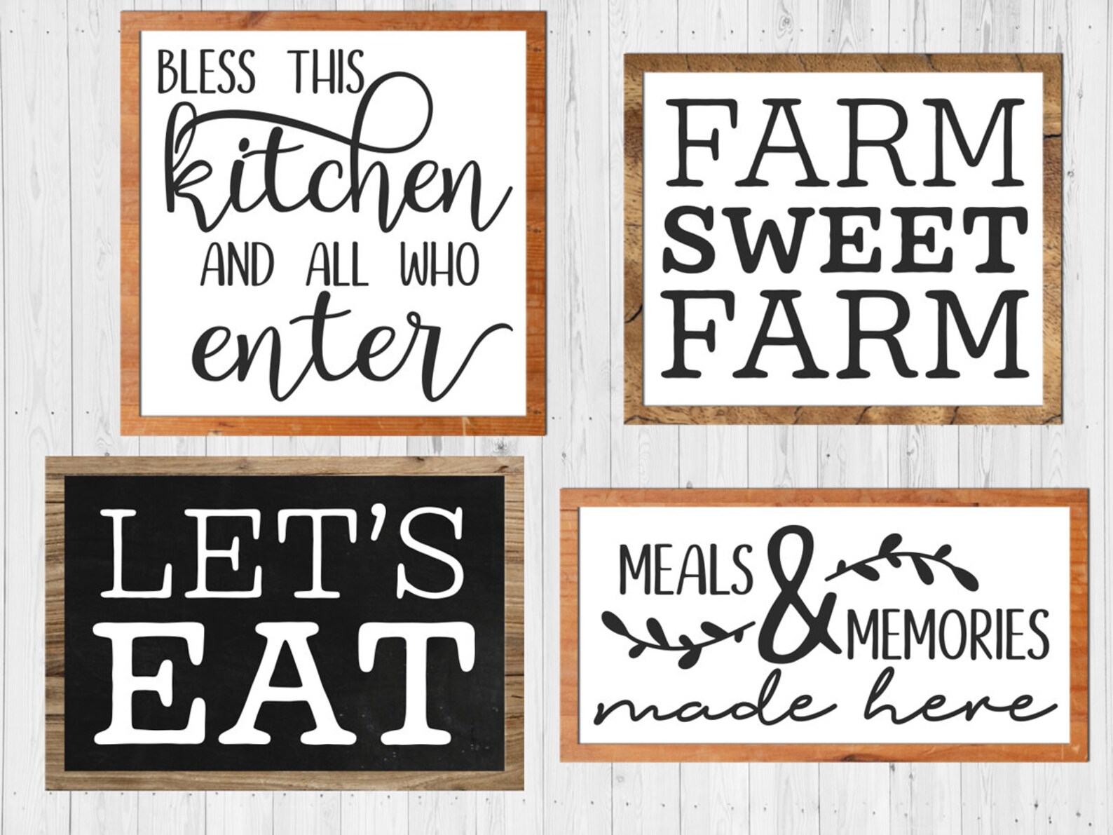 Farmhouse Kitchen SVG Bundle. Farmhouse Quotes Svg Bundle. Family Quote ...