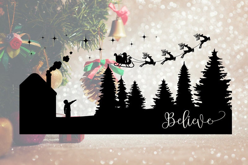 Believe in the Magic Christmas Svg. Christmas Svg Cut File. | Etsy