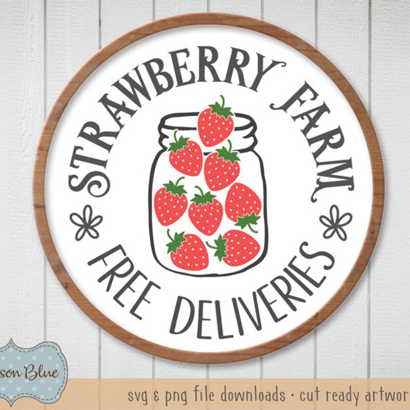 Strawberry Farm Sign - Etsy
